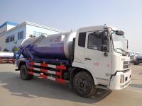 China 12CBM Vacuum Sewage Suction Truck Dongfeng 6 Wheel 12 Tons Sewage Vacuum Truck for sale