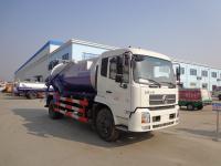 China 12CBM Vacuum Sewage Suction Truck Dongfeng 6 Wheel 12 Tons Sewage Vacuum Truck for sale