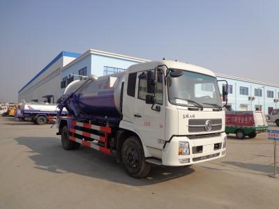 China 12CBM Vacuum Sewage Suction Truck Dongfeng 6 Wheel 12 Tons Sewage Vacuum Truck for sale