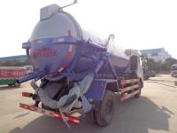 China 12CBM Vacuum Sewage Suction Truck Dongfeng 6 Wheel 12 Tons Sewage Vacuum Truck for sale