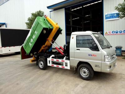 China FOTON 2 Ton Small Waste Collection Truck with 95HP Engine and 4-10 Cubic Meter Bin Capacity for sale