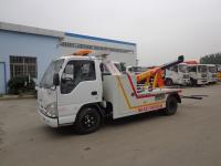 China ISUZU 3-Ton Breakdown Wrecker Tow Truck with 98HP EURO V Engine and 2999mL Diesel Capacity for sale