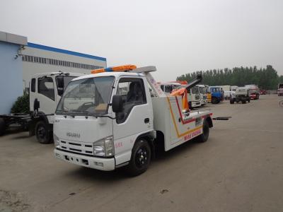China ISUZU 3-Ton Breakdown Wrecker Tow Truck with 98HP EURO V Engine and 2999mL Diesel Capacity for sale