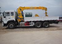 China 10T Truck Mounted Crane with 10 Wheels - 7.0m Cargo Bed & Q235 Carbon Steel Construction for sale