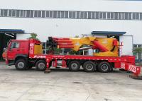 China 100 Ton Heavy Duty Truck Mounted Telescopic Crane with 15m Reach and 16.8m Height on 10x4 SINOTRUK HOWO Chassis for sale