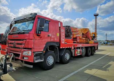 China 100 Ton Heavy Duty Truck Mounted Telescopic Crane with 15m Reach and 16.8m Height on 10x4 SINOTRUK HOWO Chassis for sale