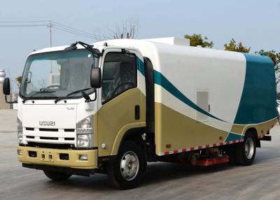 China ISUZU 9CBM Road Sweeper Truck 4x2 with 7CBM Garbage Tank and 2CBM Water Tank - Euro IV Emission Standard for sale
