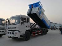 China 16 Ton Roll Off Waste Removal Truck with 12cbm Container - Dongfeng 180HP Euro III Engine for sale