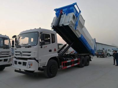 China 16 Ton Roll Off Waste Removal Truck with 12cbm Container - Dongfeng 180HP Euro III Engine for sale