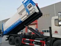 China 16 Ton Roll Off Waste Removal Truck with 12cbm Container - Dongfeng 180HP Euro III Engine for sale