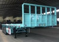 China 3 Axle Flatbed Container Semi Trailer 40ft Length 45000kg Payload with Double Tires for Heavy Cargo Transport for sale