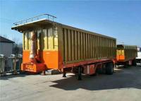 China 3-Axle Rear Unloading Dump Semi Trailer 40m³ Capacity 50-60 Ton Payload with FUWA Axles for sale