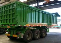 China 3-Axle Rear Unloading Dump Semi Trailer 40m³ Capacity 50-60 Ton Payload with FUWA Axles for sale