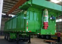 China 3-Axle Rear Unloading Dump Semi Trailer 40m³ Capacity 50-60 Ton Payload with FUWA Axles for sale