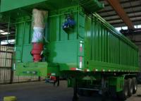 China 3-Axle Rear Unloading Dump Semi Trailer 40m³ Capacity 50-60 Ton Payload with FUWA Axles for sale