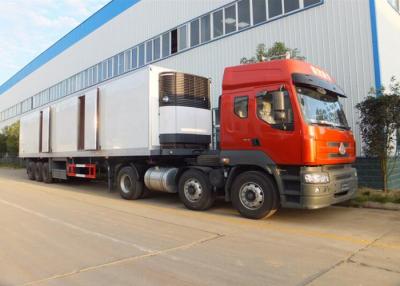 China 3 Axle Refrigerated Semi Trailer 40m³ Capacity -18°C Temperature for Meat Transport 35t-50t Payload for sale