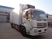 China Dongfeng 10 Ton Refrigerated Truck with -15°C Cooling & Rear Hydraulic Plate - 7000kg Payload, 180HP Engine for sale