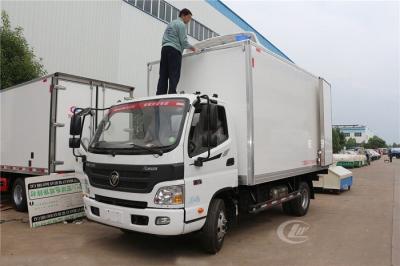 China Foton 3 Ton Refrigerated Truck 4.1m Box -18°C Freezing Capacity for Food Transport for sale