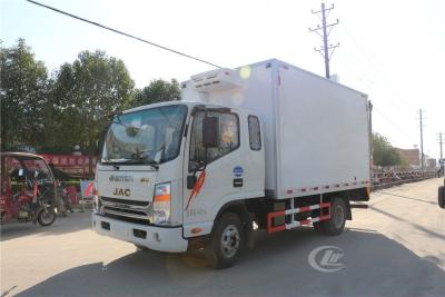 China JAC 3 Ton Refrigerated Box Truck 3850x1850x2000mm -18°C Ice Cream Milk Transport for sale