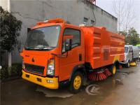 China Howo 4x2 115HP Road Sweeper Truck with 5CBM Capacity and 60000 m²/h Cleaning Efficiency for sale