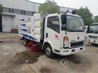 China Howo 4x2 115HP Road Sweeper Truck with 5CBM Capacity and 60000 m²/h Cleaning Efficiency for sale
