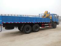 China Dongfeng 10 Wheel Truck Mounted Telescopic Crane 10 ton with Folded Knuckle Boom for sale