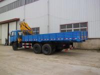 China Dongfeng 10 Wheel Truck Mounted Telescopic Crane 10 ton with Folded Knuckle Boom for sale