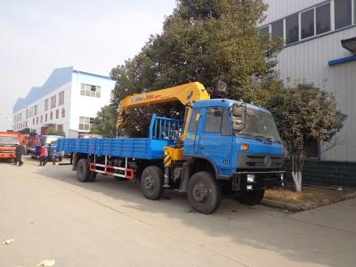 China 10 Ton Dropside Truck Mounted Telescopic Crane Hydraulic Straight Arm 10m Lifting Height for sale