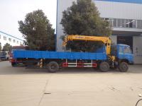 China 10 Ton Dropside Truck Mounted Telescopic Crane Hydraulic Straight Arm 10m Lifting Height for sale