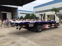 China FAW 4 Ton Emergency Wrecker Tow Truck 6200mm Plate Towing Recovery for sale