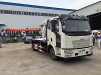 China FAW 4 Ton Emergency Wrecker Tow Truck 6200mm Plate Towing Recovery for sale