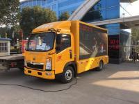 China HOWO 4-Ton Mobile Digital LED Billboard Truck with P6 Display and 110HP Engine for Outdoor Advertising for sale