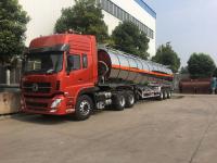 China 45CBM Aluminium Alloy Thermal Insulation Oil Tank Trailer Semi Trailer Fuel Delivery Truck 3 Axles for sale