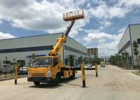 China Automatic 12m Cherry Picker Aerial Lift Truck with 120 HP Diesel Engine and 5100 kg Curb Weight for sale