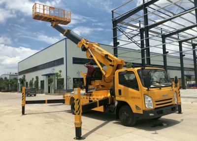 China Automatic 12m Cherry Picker Aerial Lift Truck with 120 HP Diesel Engine and 5100 kg Curb Weight for sale