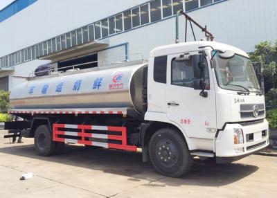 China Dongfeng 10CBM Fresh Milk Tank Truck 10 Ton 4000 Gallon Stainless Steel Insulated for sale