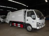 China Isuzu 600P 5m3 Rear Loader Garbage Truck 120hp 5cbm Refuse Compactor Waste Truck for sale