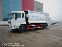 China Dongfeng 10cbm Rear Loading Garbage Compactor Truck Cummins 190HP Residential Recycling for sale