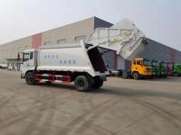 China Dongfeng 10cbm Rear Loading Garbage Compactor Truck Cummins 190HP Residential Recycling for sale