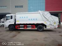 China Dongfeng 10cbm Rear Loading Garbage Compactor Truck Cummins 190HP Residential Recycling for sale