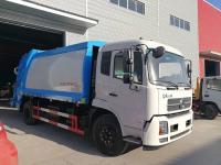 China Dongfeng 10cbm Rear Loading Garbage Compactor Truck Cummins 190HP Residential Recycling for sale