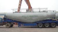 China 2 Axle 35cbm Cement Tanker Trailer for Dry Powder Flour Transport Bulk for sale