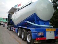 China 2 Axle 35cbm Cement Tanker Trailer for Dry Powder Flour Transport Bulk for sale