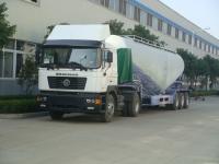China 2 Axle 35cbm Cement Tanker Trailer for Dry Powder Flour Transport Bulk for sale