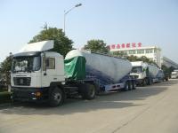 China 2 Axle 35cbm Cement Tanker Trailer for Dry Powder Flour Transport Bulk for sale