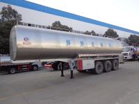 China 40t Fresh Milk Delivery Tanker Trailer 3 Axle Stainless Steel 30CBM Insulated Tank Truck for sale