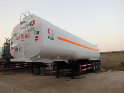 China 45000 Liters 3-Axle Fuel Tanker Semi Trailer | 45 Tons Capacity | Carbon Steel Construction for sale