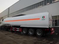 China 45000 Liters 3-Axle Fuel Tanker Semi Trailer | 45 Tons Capacity | Carbon Steel Construction for sale