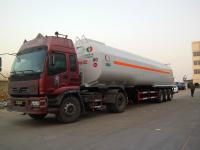China 45000 Liters 3-Axle Fuel Tanker Semi Trailer | 45 Tons Capacity | Carbon Steel Construction for sale