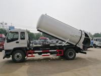 China ISUZU 10,000 Liter Sewage Vacuum Suction Truck with 190HP Engine for Municipal Cleaning for sale
